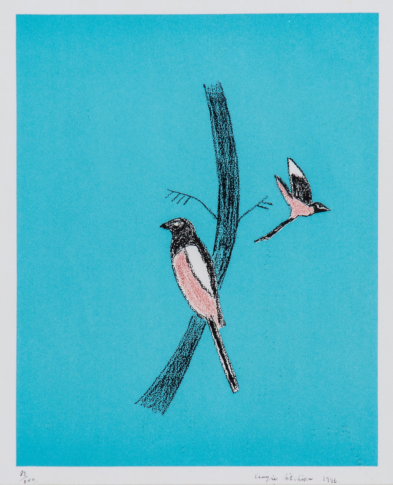 Craigie Aitchison | Birds (1996) | MutualArt