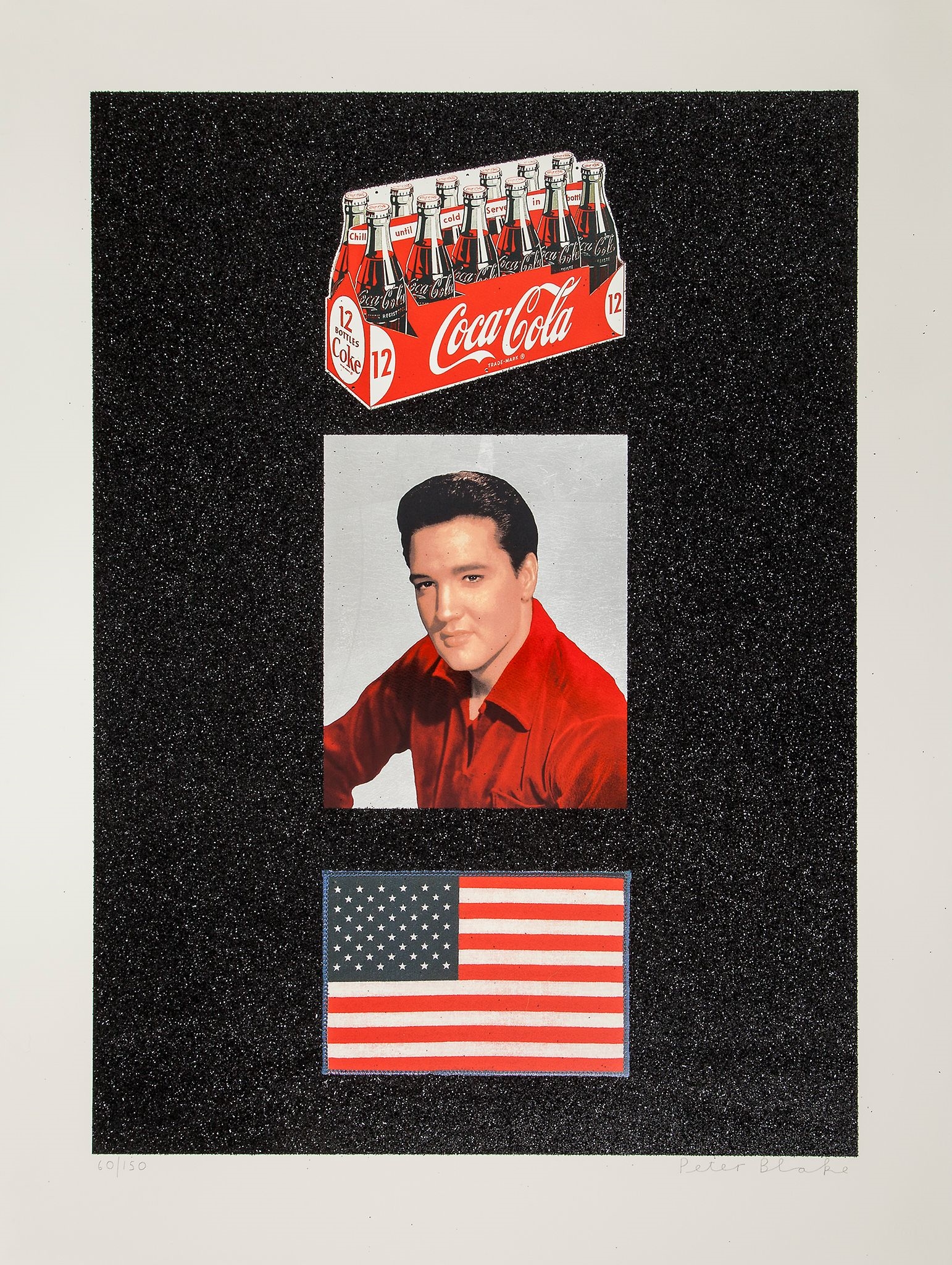 Peter Blake | 3 Works: The American Trilogy Elvis (2012) | MutualArt
