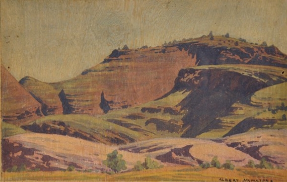 Albert Namatjira - Ghost Gums, Heavitree Range,...