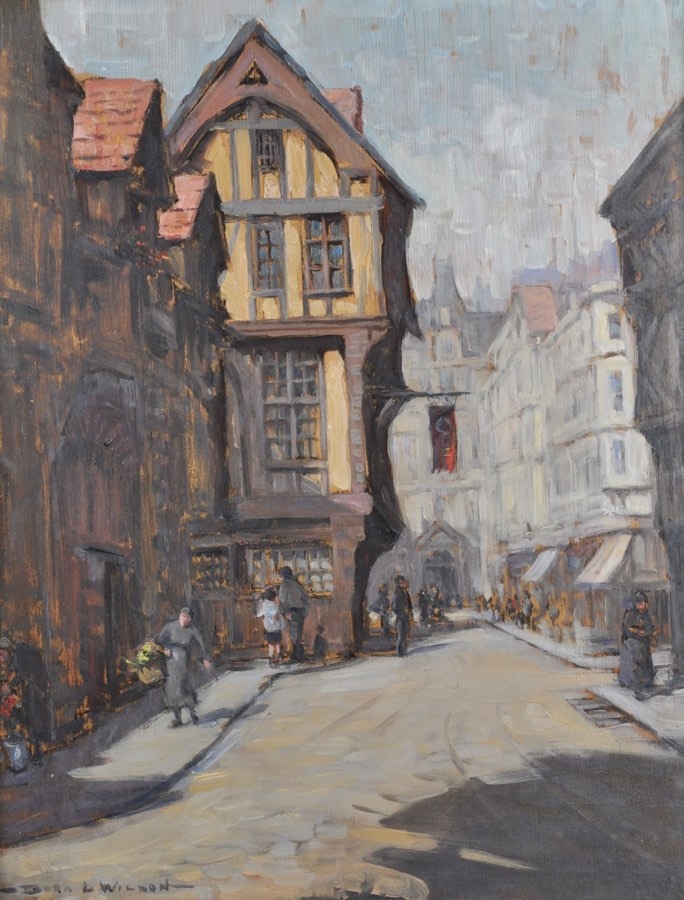 Dora Wilson | Tudor Village Street Scene, London | MutualArt