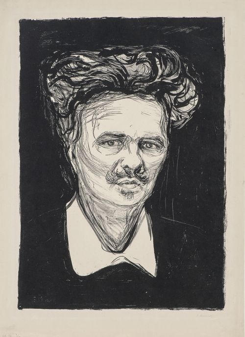 Edvard Munch | August Strindberg (1896) | MutualArt