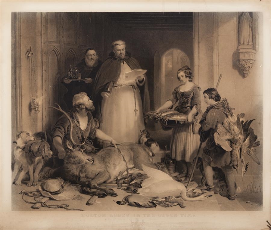 Edwin Landseer | Bolton Abbey in the Olden Time | MutualArt