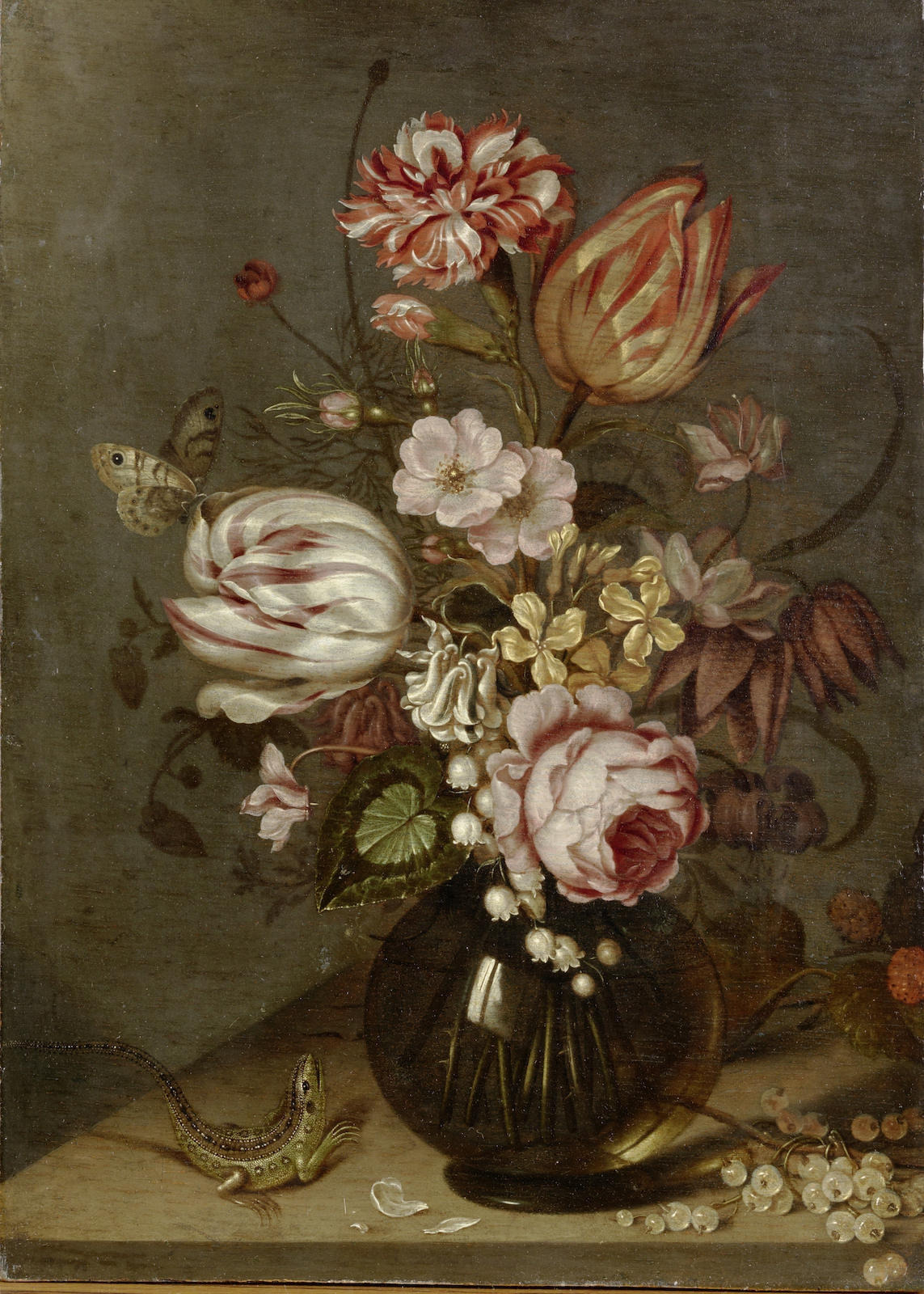 Ambrosius Bosschaert the Younger | A still life of flowers with shells ...
