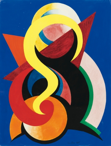 Auguste Herbin | COMPOSITION SUR FOND JAUNE (1940) | MutualArt