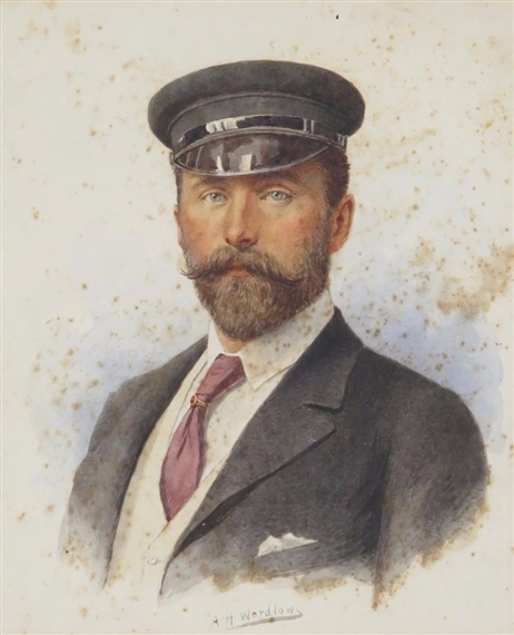 Alexander Hamilton Wardlow | Two Works: Portrait of King George V; A ...