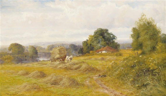 Harry Pennell | Loading the haycart | MutualArt