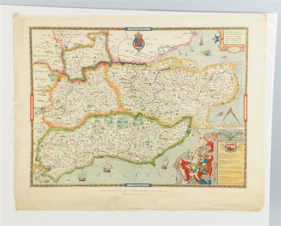 Emery Walker | Saxton's Map of Kent | MutualArt
