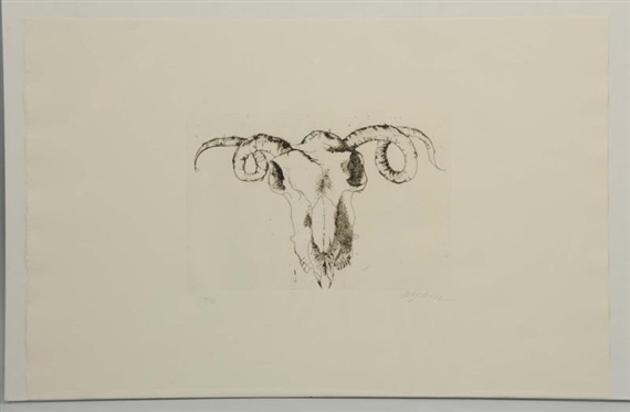 Leonard Baskin | Ram's Skull | MutualArt