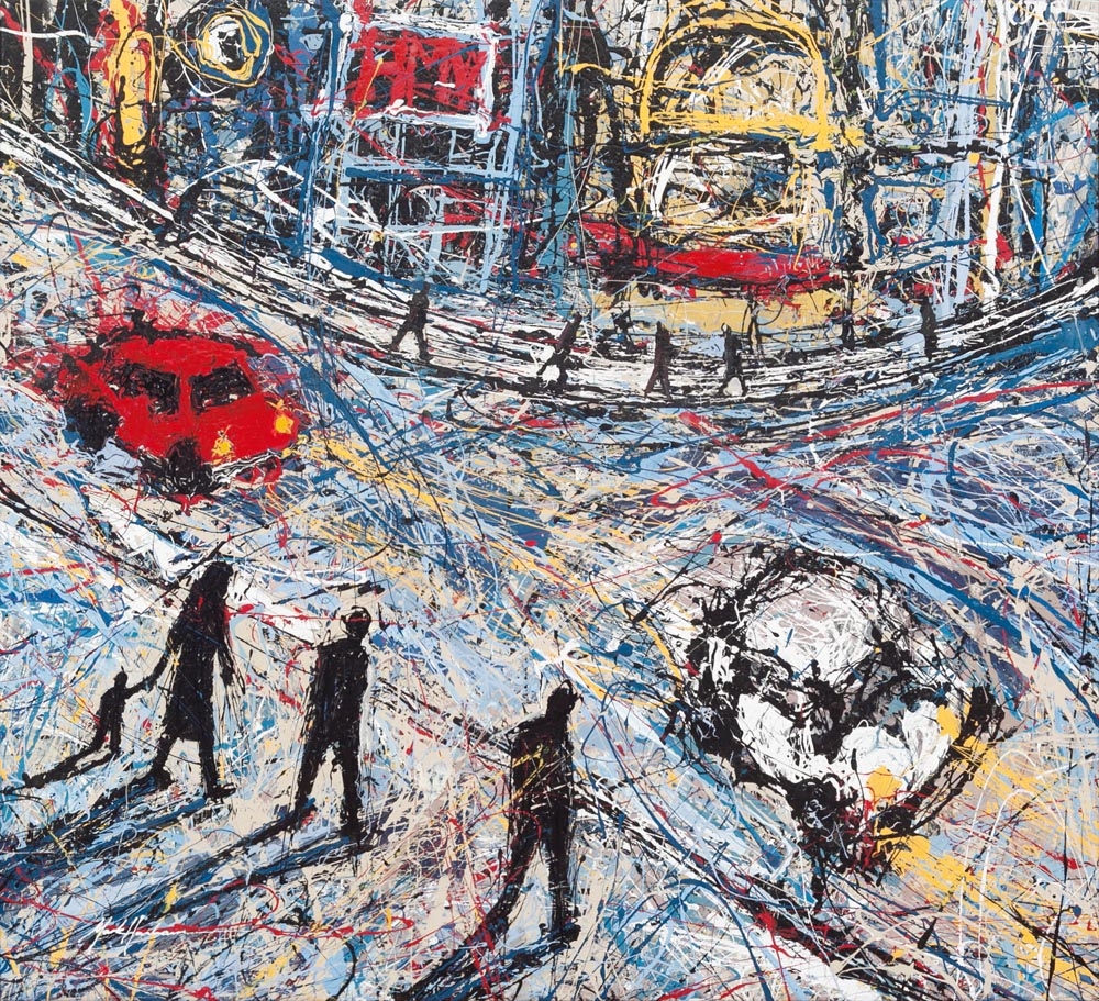 Mark Hanham | Oxford St, Street Scene (2004) | MutualArt