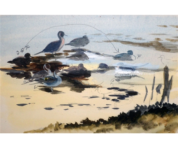 Philip Rickman | Group of 6 Works: Landscape and Bird Studies | MutualArt