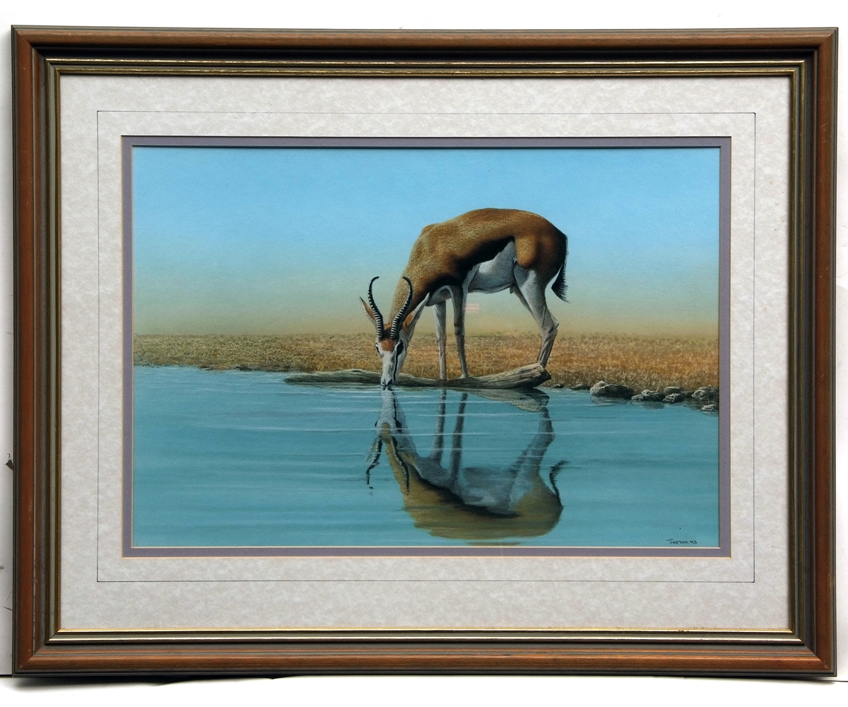 Peter Jepson | Leopard by Rocks (1993) | MutualArt