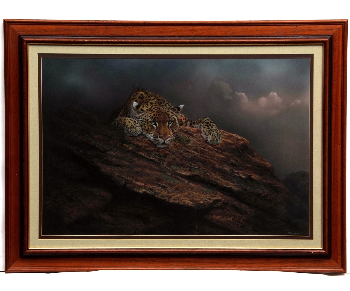 Peter Jepson | A Leopard on a Rock (1997) | MutualArt