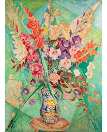 Marie Vorobieff Marevna | Bouquet of Gladioluses (1953) | MutualArt