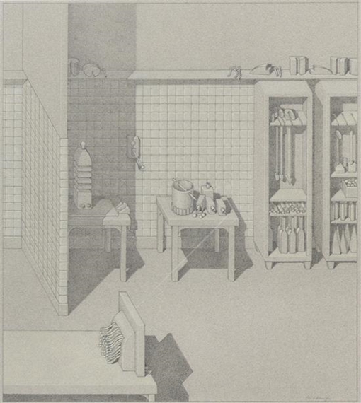 Robert Burton Middaugh | 3 Works: Interior Scenes | MutualArt