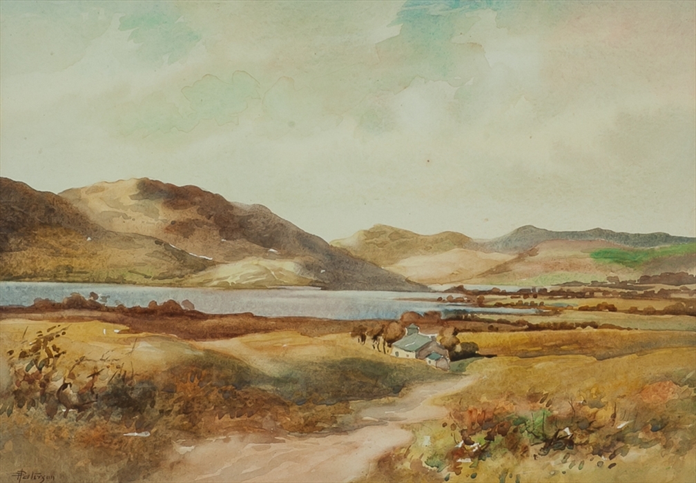 Tom Paterson | LOCH SCENE WITH COTTAGE | MutualArt