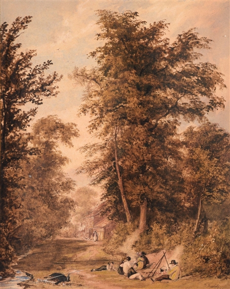 William Westall | A scene near Newbury | MutualArt