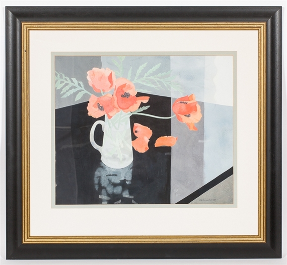 Barbara Balmer | POPPIES & BLACK LACQUER | MutualArt