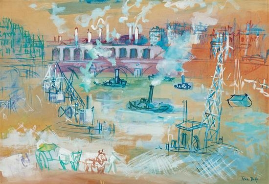 Jean Dufy | Viaduc du Point-du-Jour, Paris | MutualArt