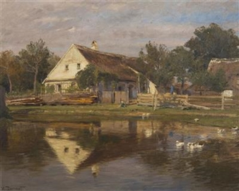 Darnaut Hugo | Scene in the Park of Plankenberg, Castle | MutualArt