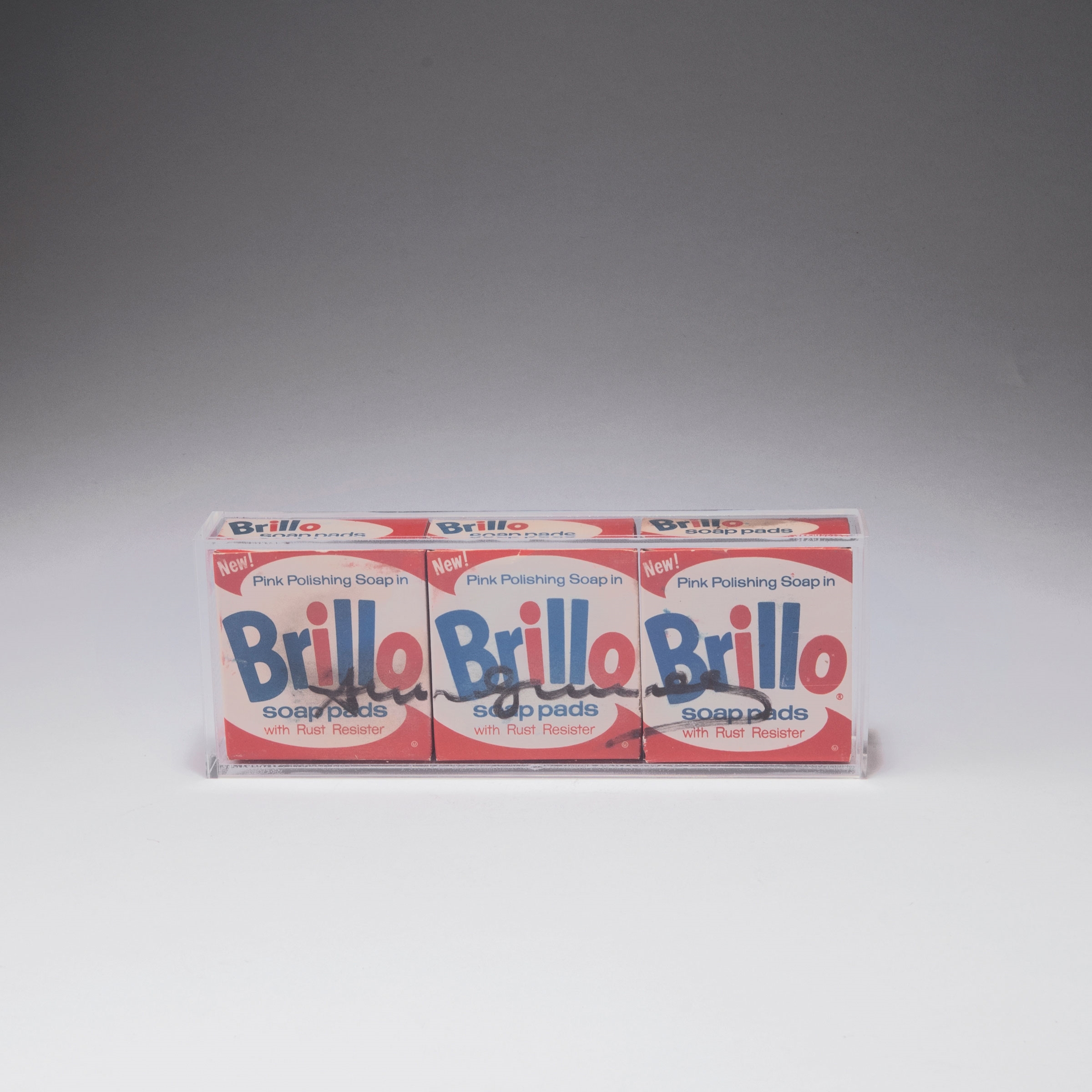Andy Warhol | 3 Works: Brillo Soap Pads with Rust Resister (1969 ...