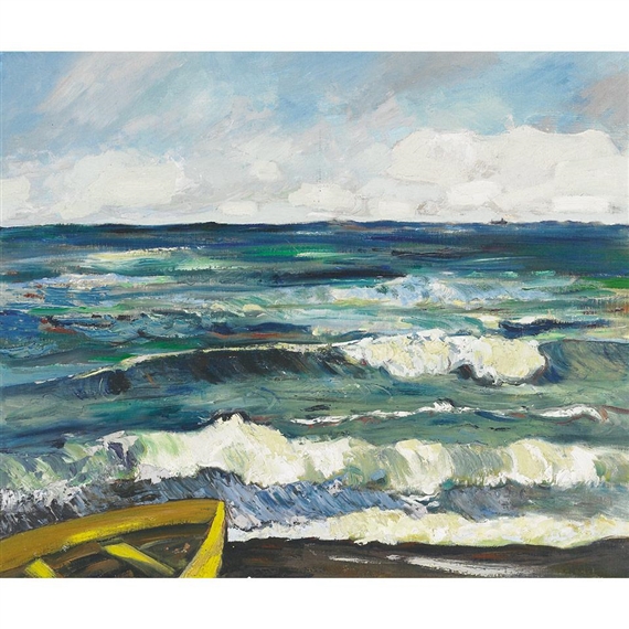 Alexandra Luke | ABANDONED SKIFF, LAKE ONTARIO | MutualArt