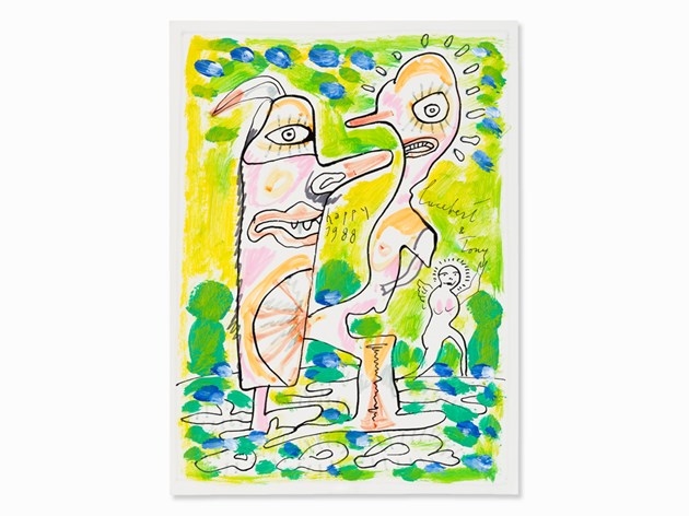 Lucebert | happy (1987 - 1988) | MutualArt