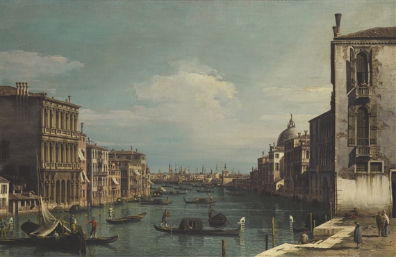 Bernardo Bellotto | VENICE, A VIEW OF THE GRAND CANAL LOOKING EAST FROM ...