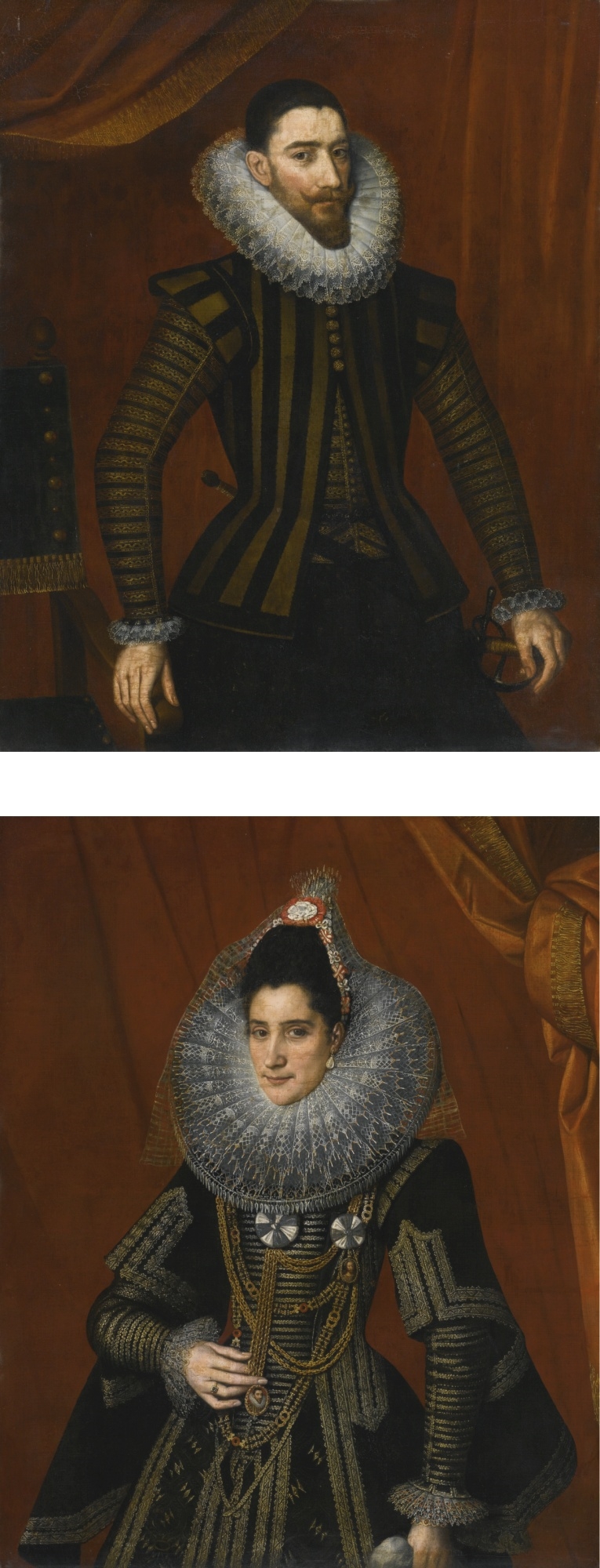 Alonso Sánchez Coello | Portrait of a gentleman, bust-length, in a ...