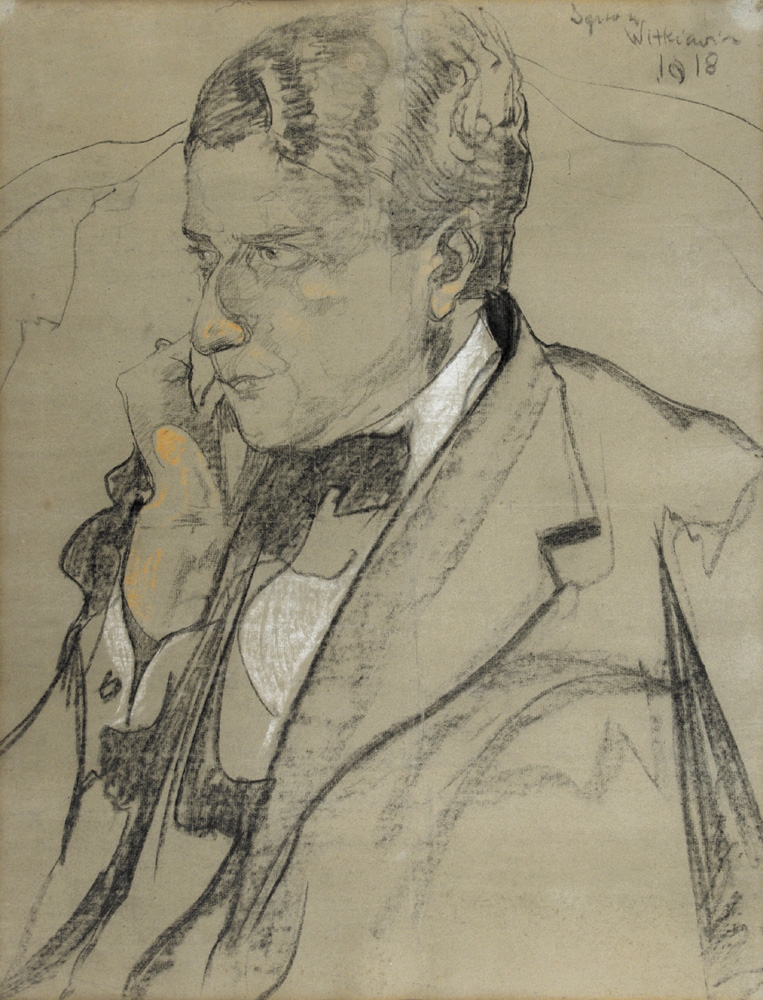 Stanislaw Ignacy Witkiewicz | Portrait of a gentleman (1917) | MutualArt