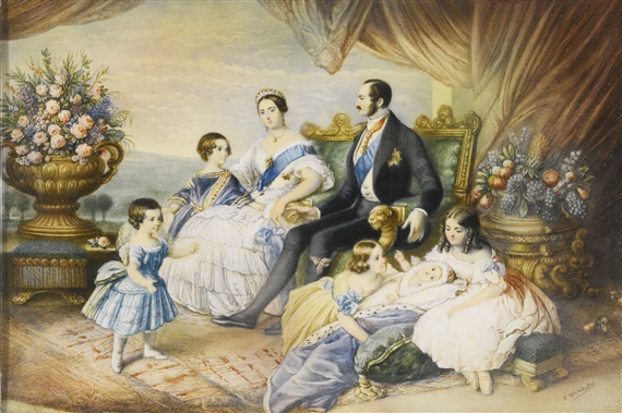 Franz Xaver Winterhalter | PORTRAIT OF PRINCE ALBERT AND QUEEN VICTORIA ...