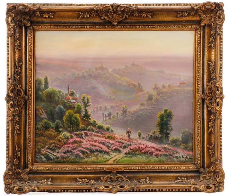 Gaston Anglade | Pasage aux Bruyere (Landscape with Heather) | MutualArt