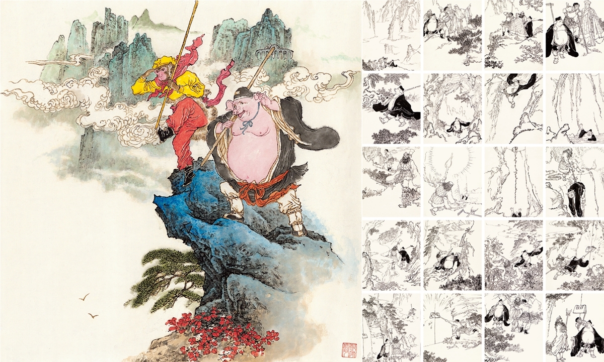 Zheng Jiazhen | ORIGINAL WORK OF THE COMIC STRIP ZHU BA JIE EXPLORES ...