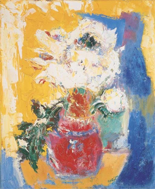 Bernard Lorjou | Homme à la fleur | MutualArt