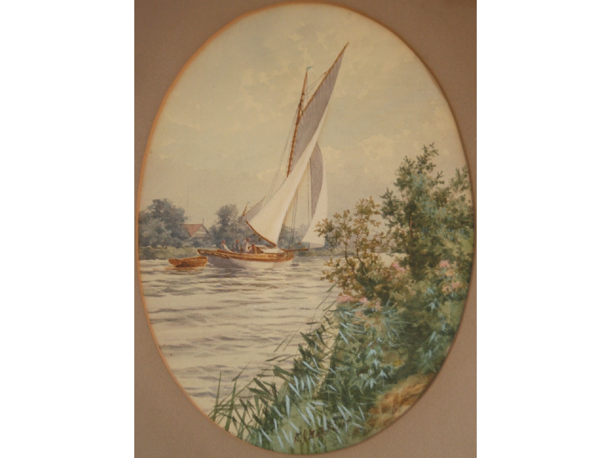 Stephen John Batchelder | SAILING ON THE BROADS; A WHERRY ON THE BROADS ...