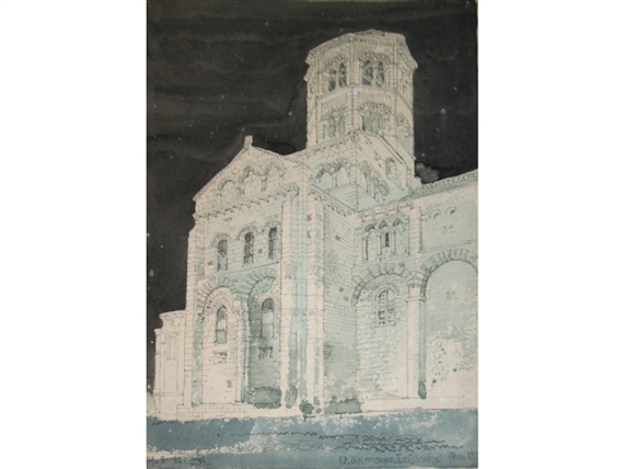 J. Slater | A FOLIO OF ARCHITECTURAL DRAWINGS AND WATERCOLOURS ...