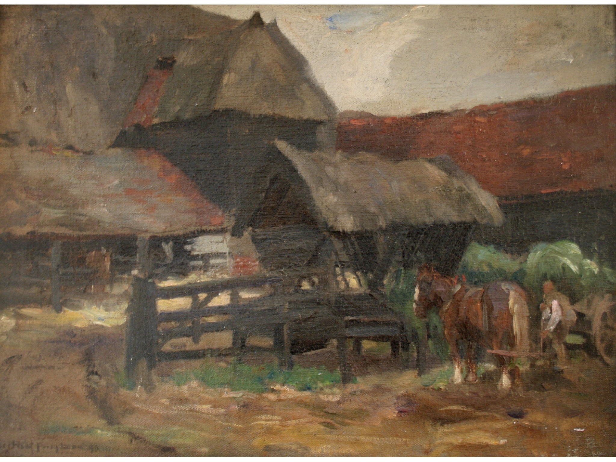 Bertram Priestman | THE FARMYARD | MutualArt