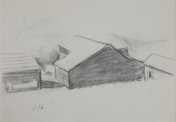 Edward Hopper | BARN LANDSCAPE | MutualArt