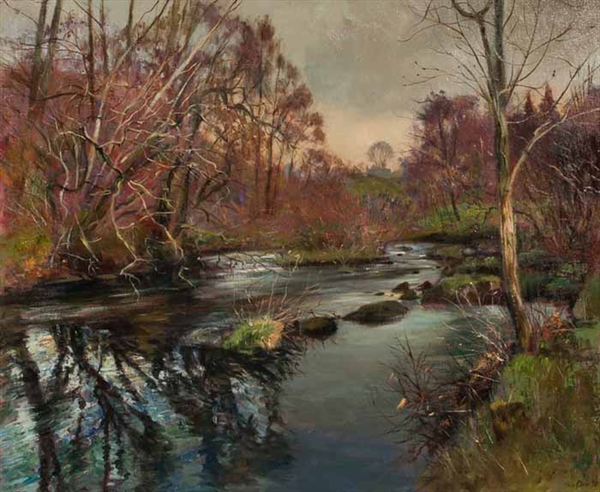 John Glover | AUTUMN BY THE RIVER | MutualArt
