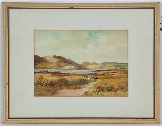 Tom Paterson | CENTURY LOCH SCENE WITH COTTAGE | MutualArt