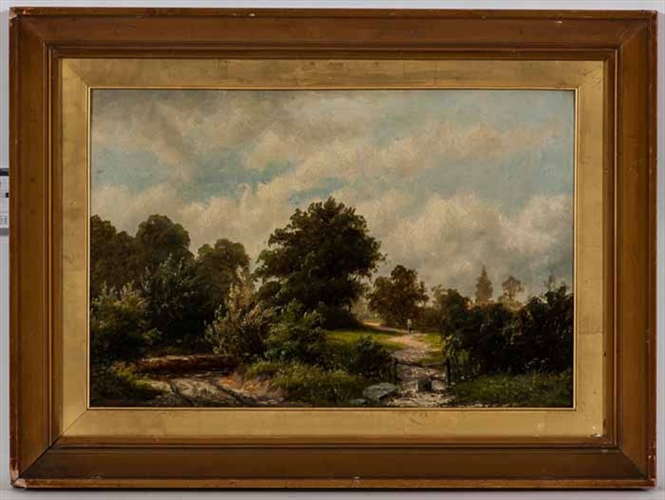 William Henry Mander | Two Works: FIGURES ON COUNTRY PATHS | MutualArt