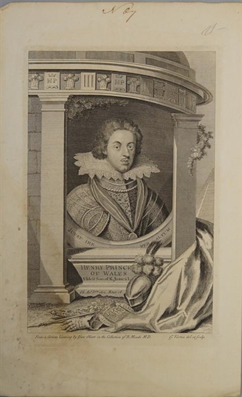 George Vertue | 3 works: Henry Prince of Wales, Eldest Son of King ...