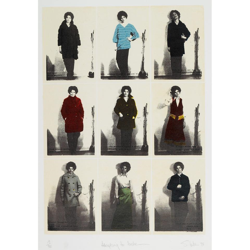 Suzy Lake | ADAPTING TO TASTE (1975) | MutualArt