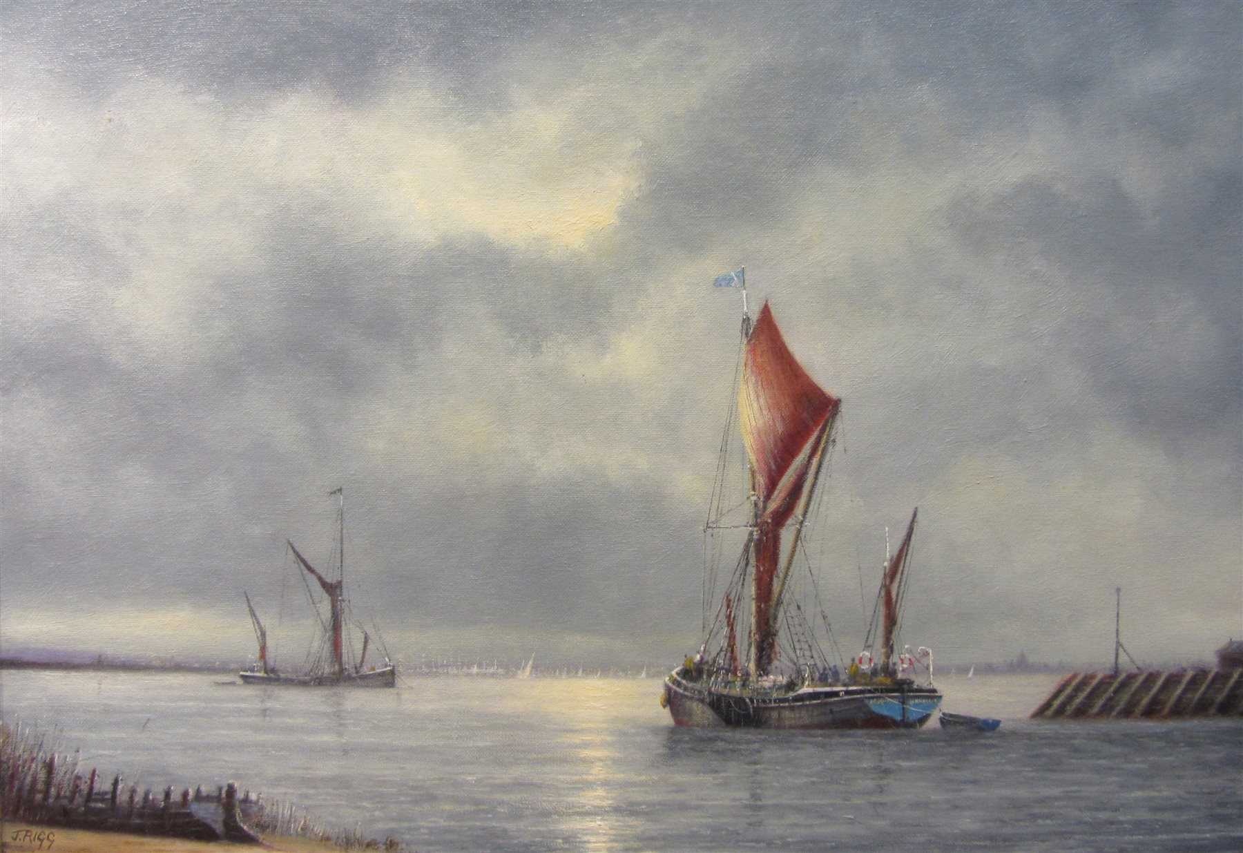 Jack Rigg | Sailing Barge Reminder - The Estuary (1997) | MutualArt
