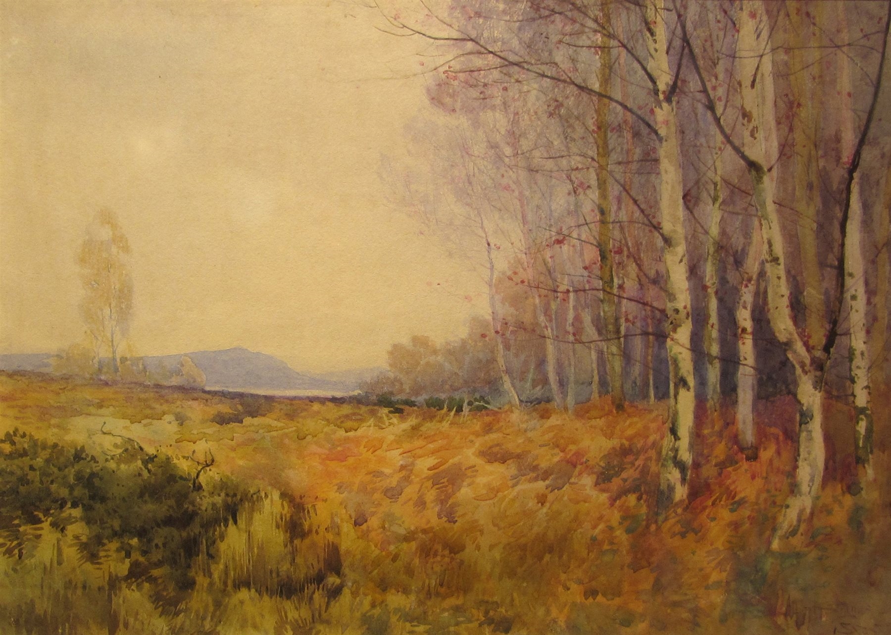 Albert Strange | Heathland with Silver Birches (1885) | MutualArt