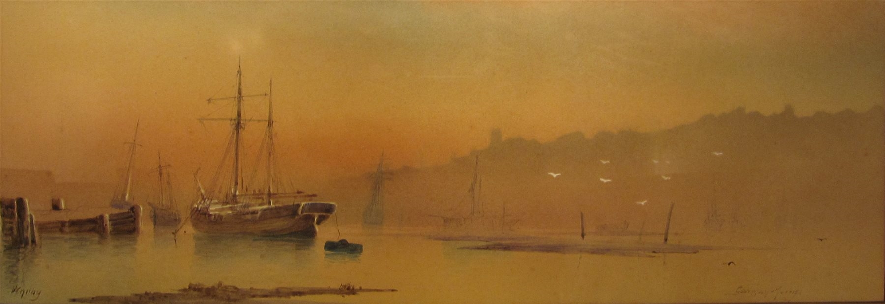 Garman Morris | Fishing Boats at Anchor Whitby Harbour | MutualArt