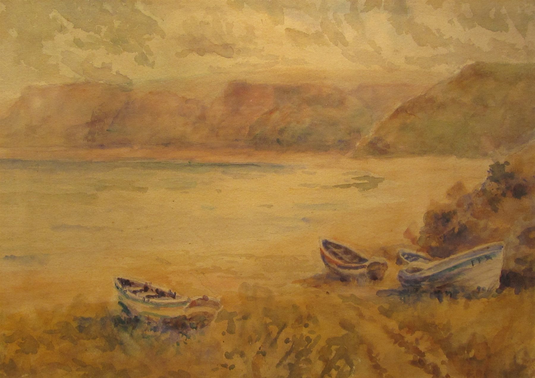 Frank Rousse | Cobbles on the Beach Robin Hoods Bay | MutualArt