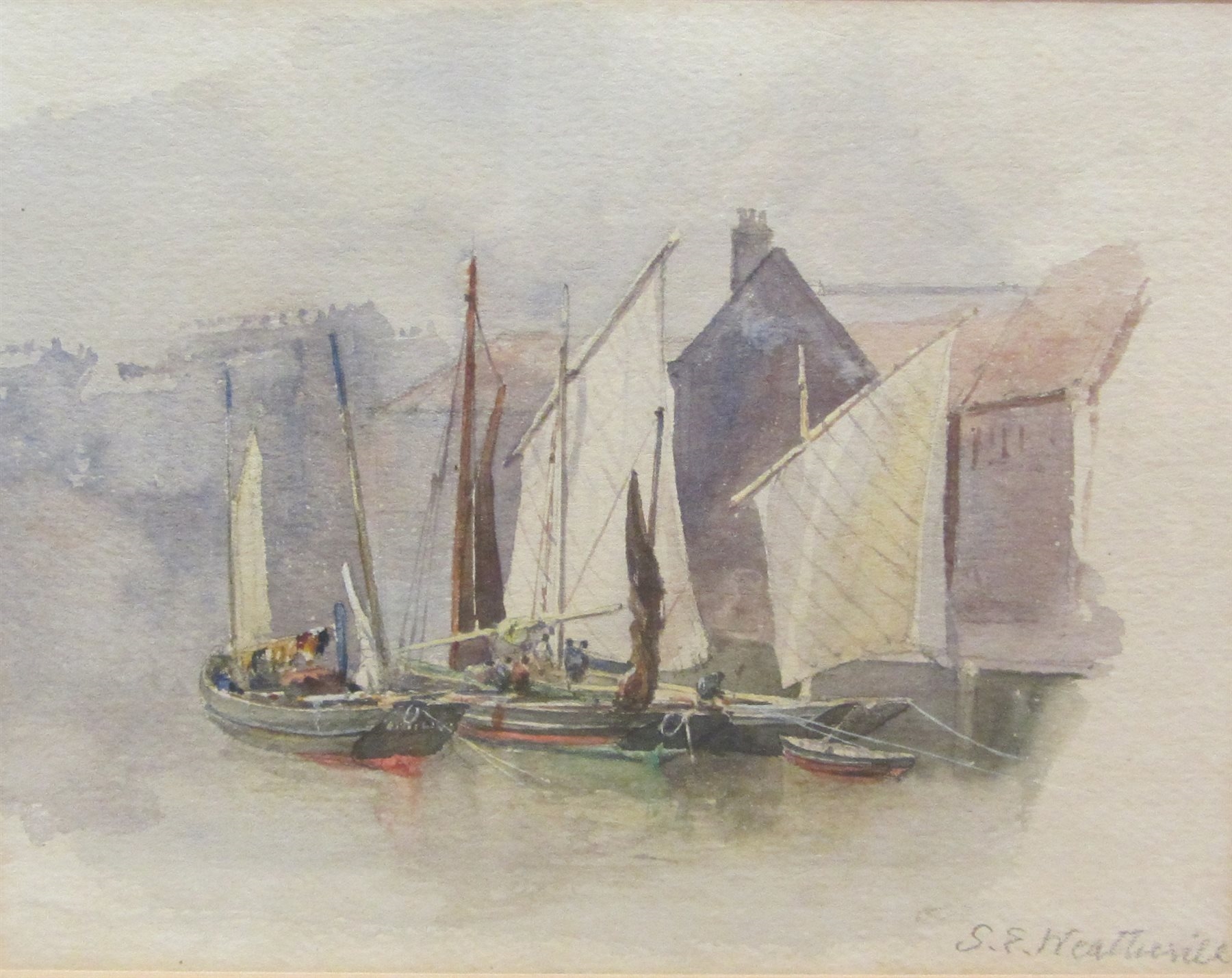 Sarah Ellen Weatherill | Fishing Boats moored at Dock End Whitby ...