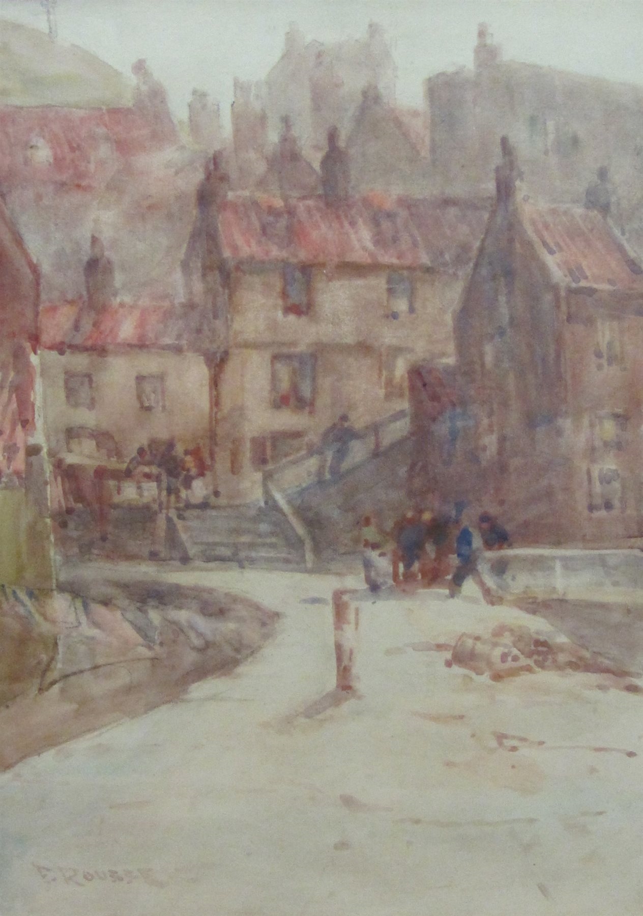 Frank Rousse | Old Whitby from Tate Hill Pier | MutualArt