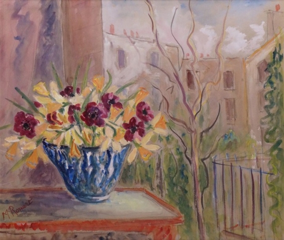 Madeleine Rouart | FLEURS AU BALCON | MutualArt