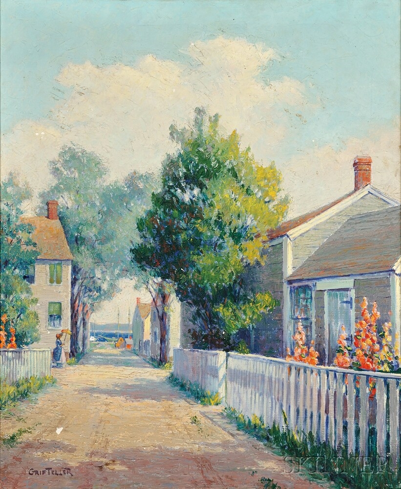 Grif Teller | Nantucket Summer Streetscape | MutualArt